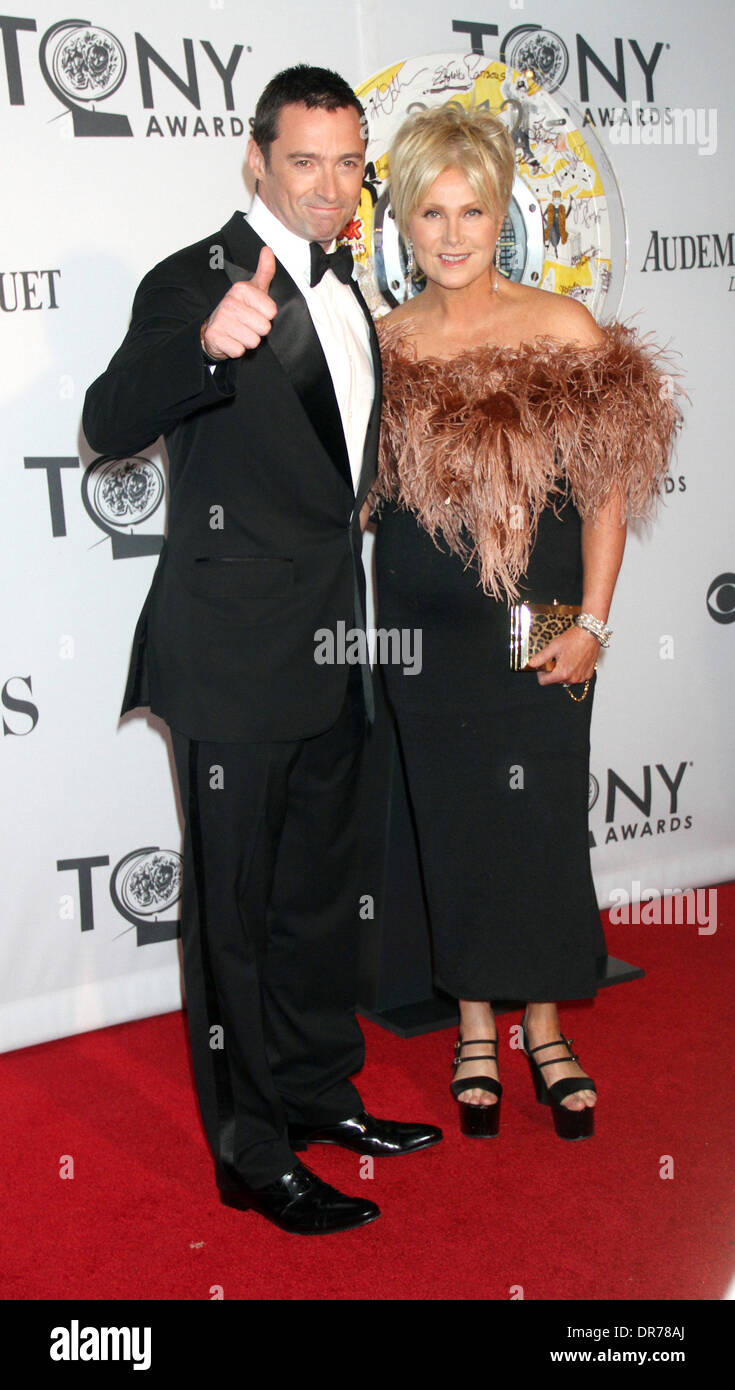 Hugh Jackman, Deborra-Lee Furness The 66th Annual Tony Awards, held at ...