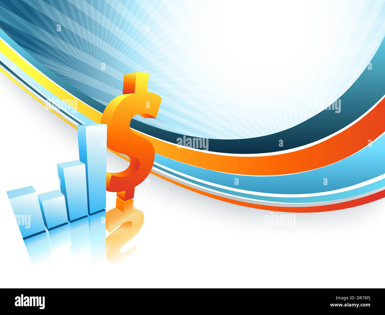 colorful finance background with bar graphs Stock Photo - Alamy