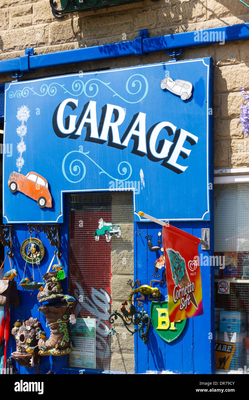 Aidensfield Garage Goathland Scarborough North Yorkshire England Stock ...