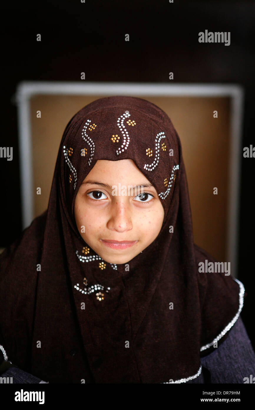 Fatma who attends Manial Sheiha Village Community group. Giza Egypt ...
