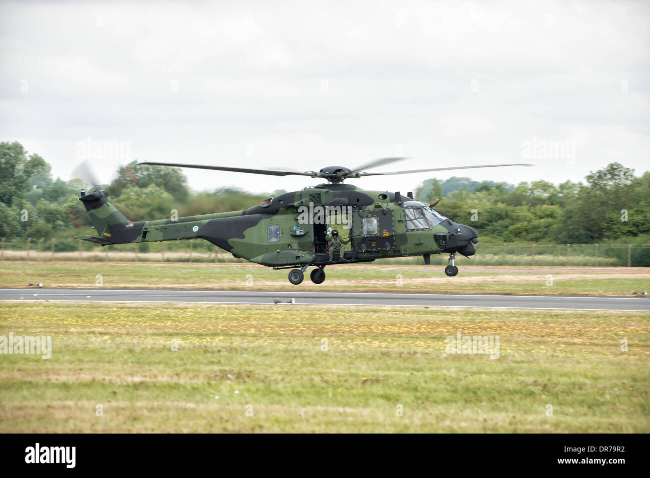 Finnish Air Force NH90 from NH INdustries displays at RAF Fairford ...