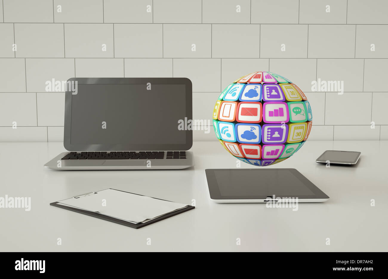 3d pc tablet on hi-res stock photography and images - Alamy