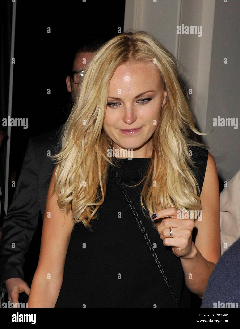 Malin Akerman Swedish movie star leaving the Arts Club, Mayfair London ...
