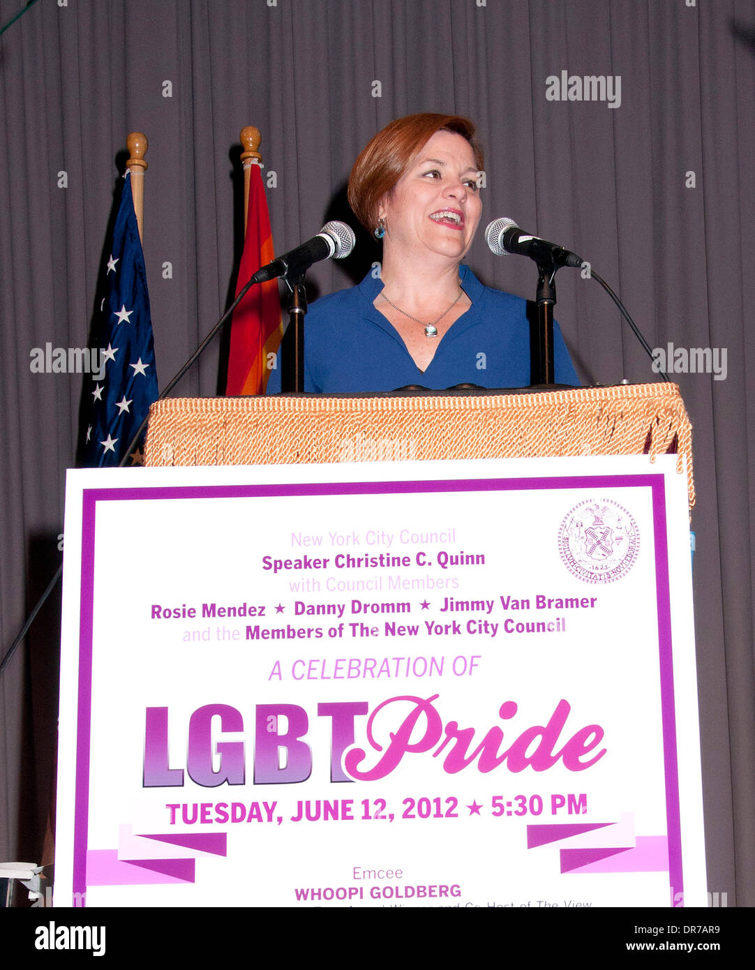 Christine Quinn LGBT Pride Celebration 2012 held at the Great Hall at ...