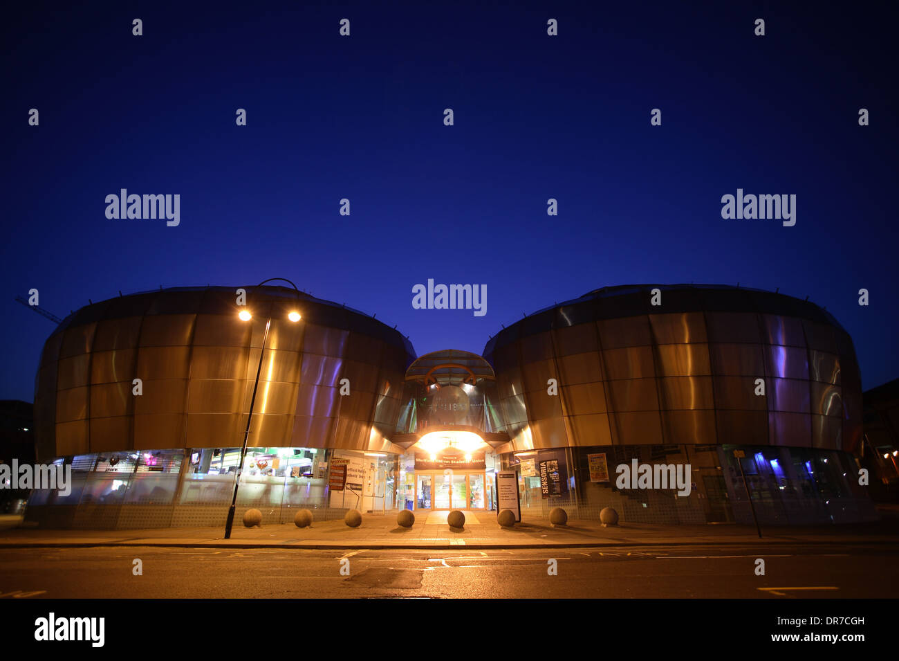 The Hub, Sheffield Architecture, City at Night Stock Photo - Alamy