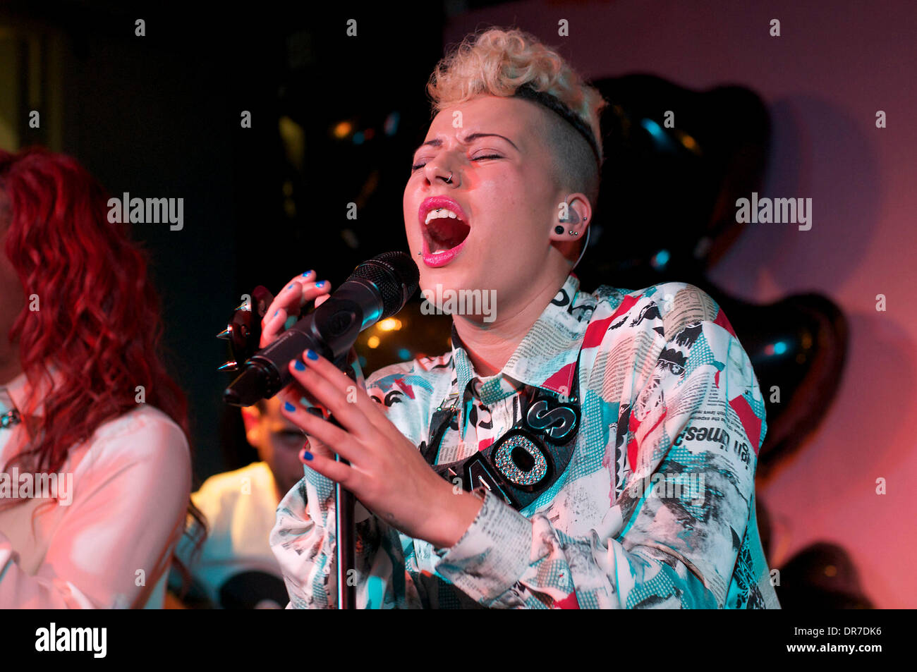 Courtney Rumbold of Stooshe at the 'Black Heart' release party at Black ...