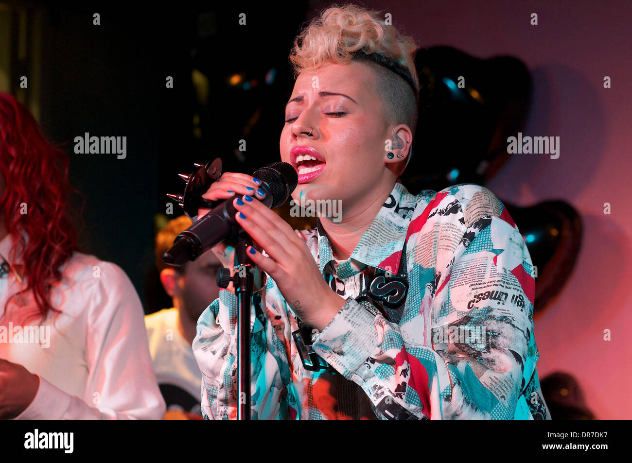 Courtney Rumbold of Stooshe at the 'Black Heart' release party at Black ...