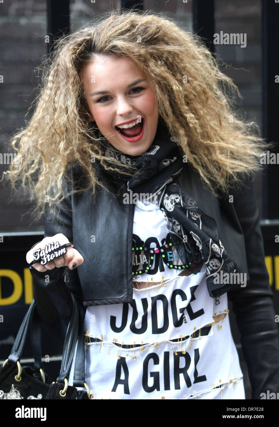 Tallia Storm leaves the ITV studios after appearing on 'Daybreak ...