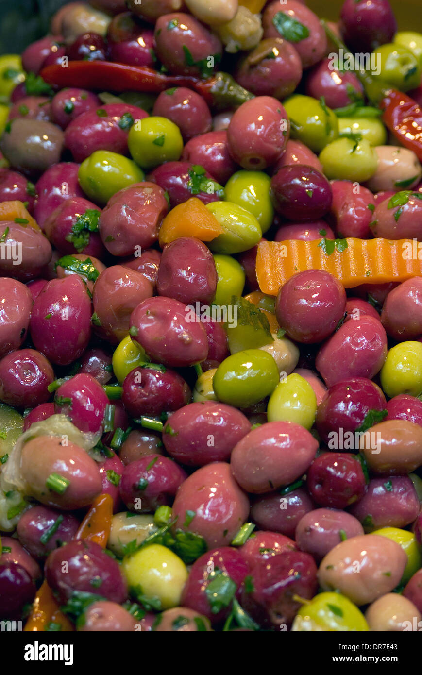 Moroccan green olives hi-res stock photography and images - Alamy