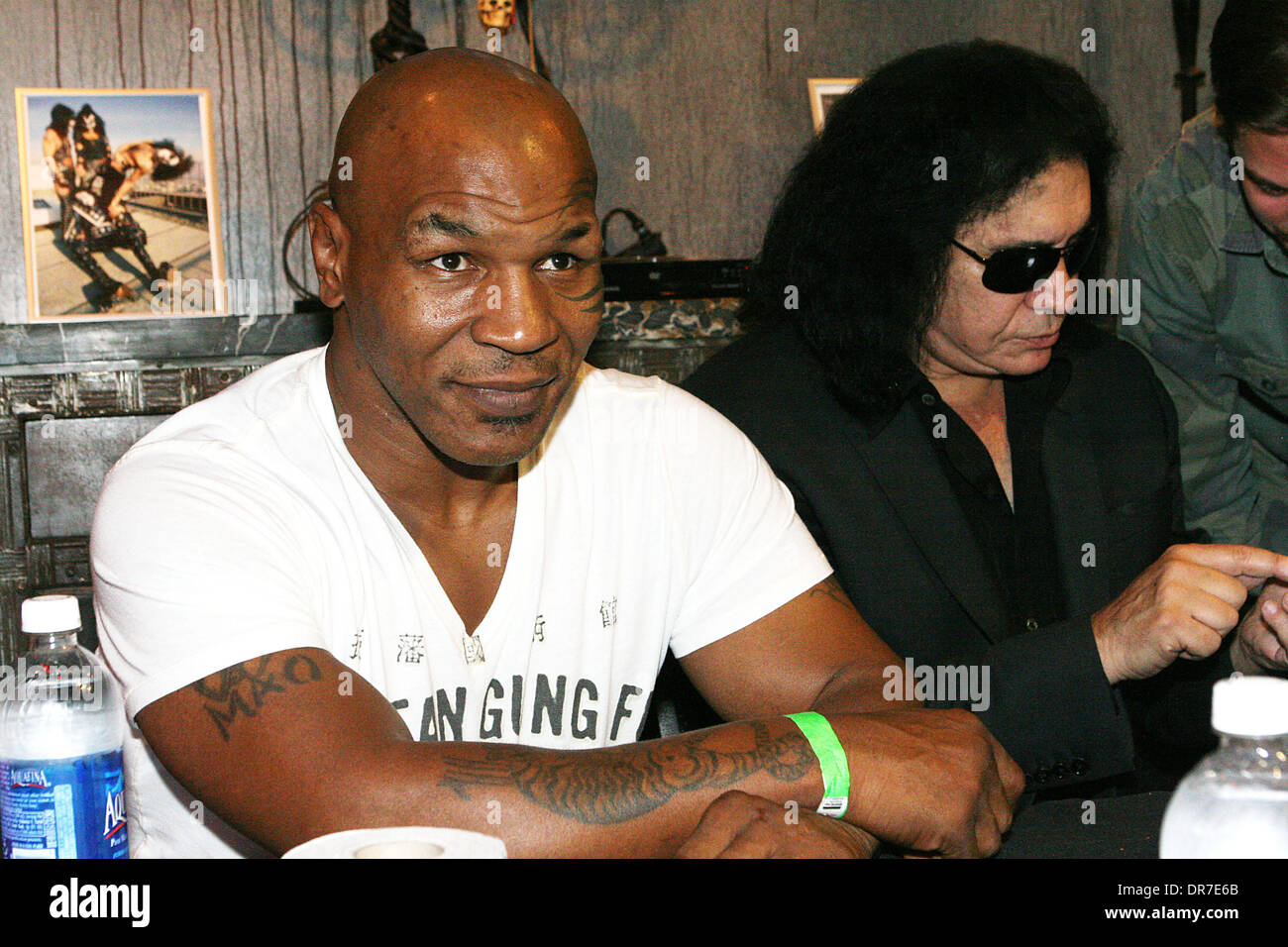 Mike Tyson and Gene Simmons attend an event at 'KISS' Mini Golf in Las ...