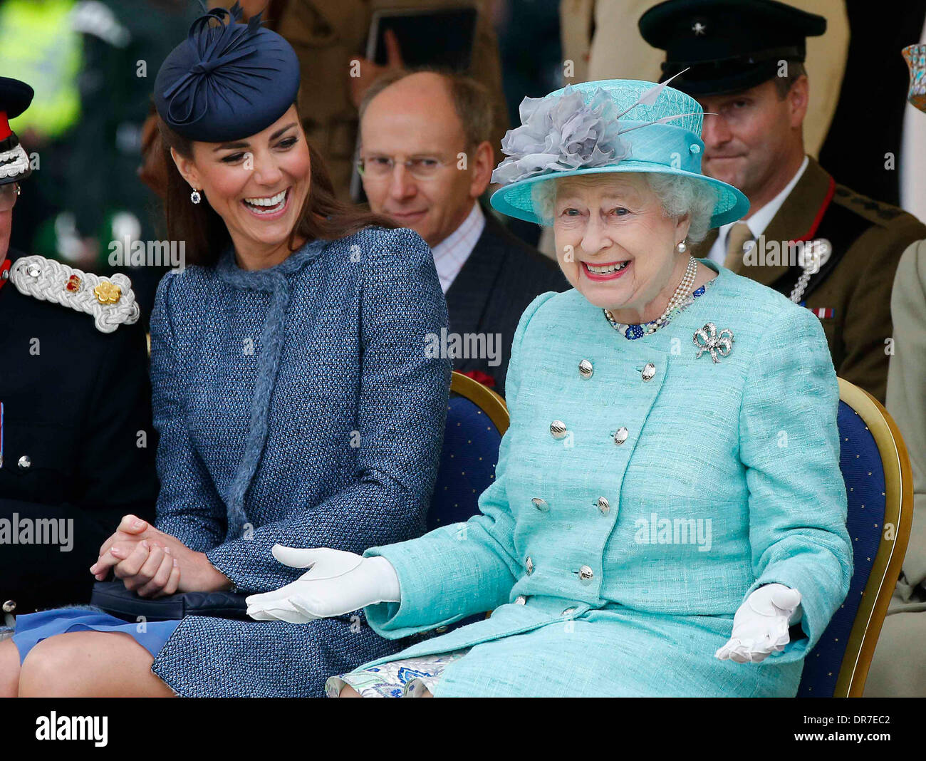 HM Queen Elizabeth II, Catherine, Duchess of Cambridge aka Kate ...