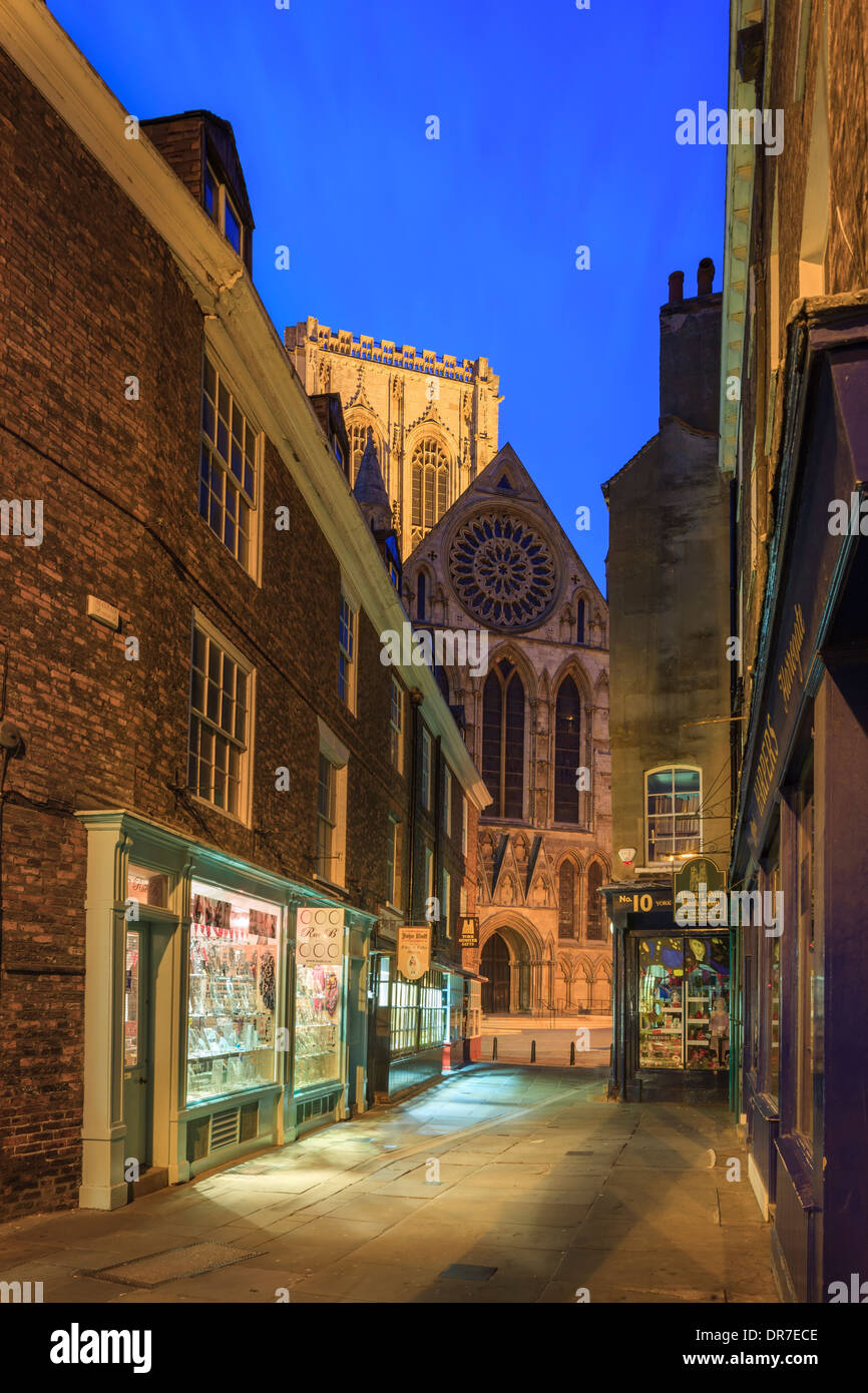 York Yorkshire England at twilight Stock Photo - Alamy