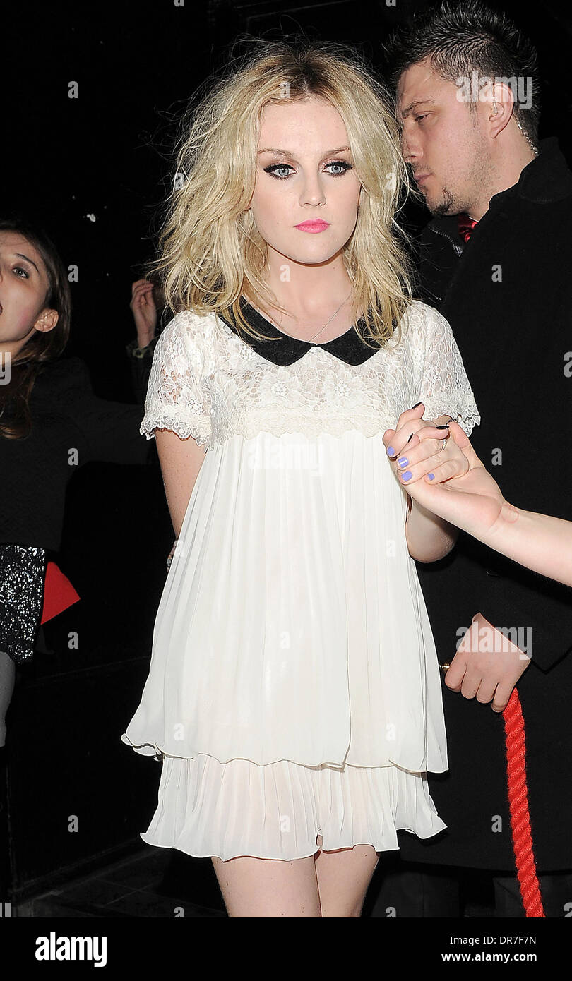 Perrie Edwards from girl group Little Mix leaving the Rose Club. London ...