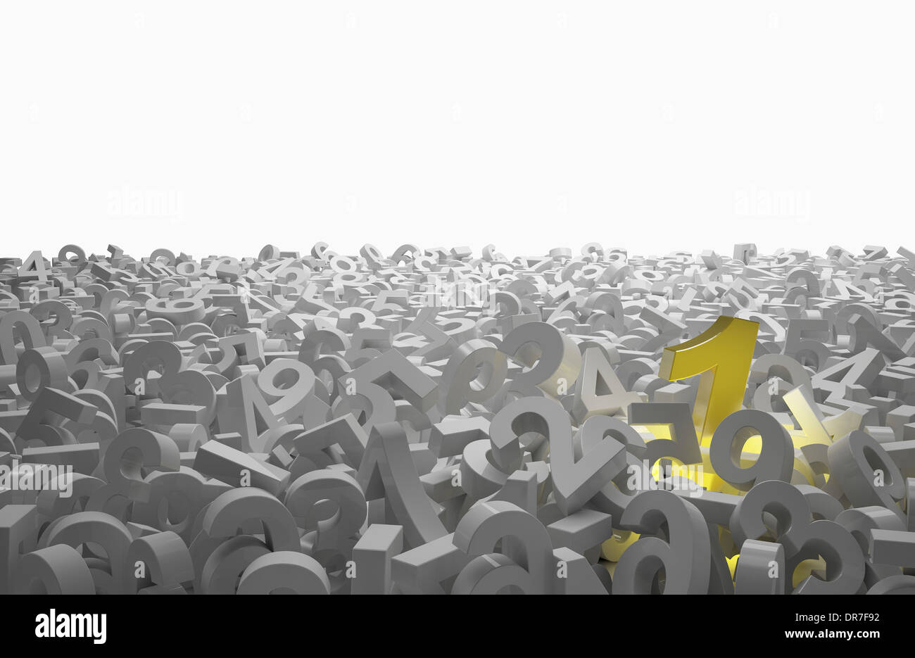 Golden number one 3d hi-res stock photography and images - Alamy