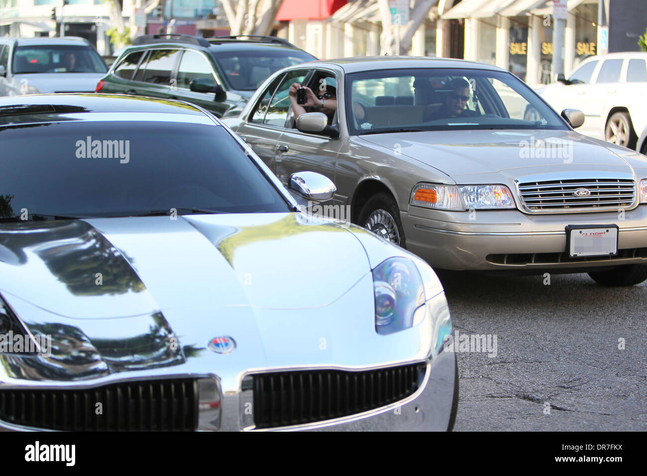 Justin Bieber Fisker Karma Crash