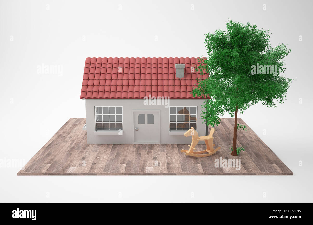 House red roof hi-res stock photography and images - Alamy