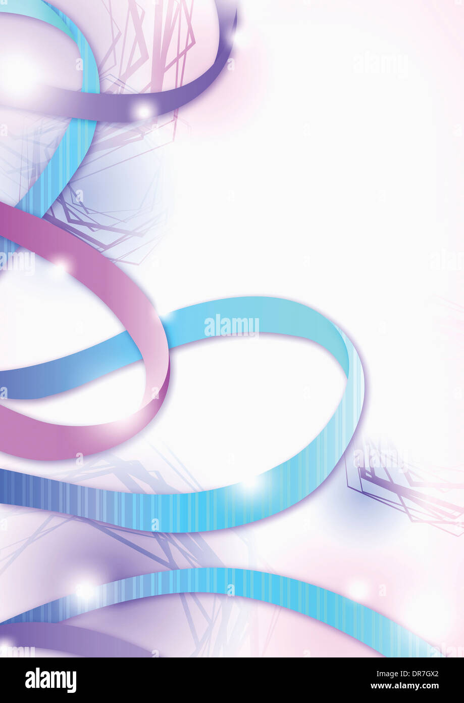 illustration of colorful ribbons Stock Photo - Alamy