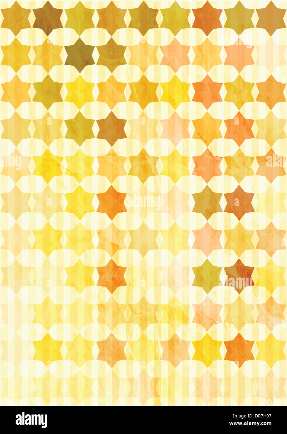 illustration of unique design in yellow stars Stock Photo - Alamy