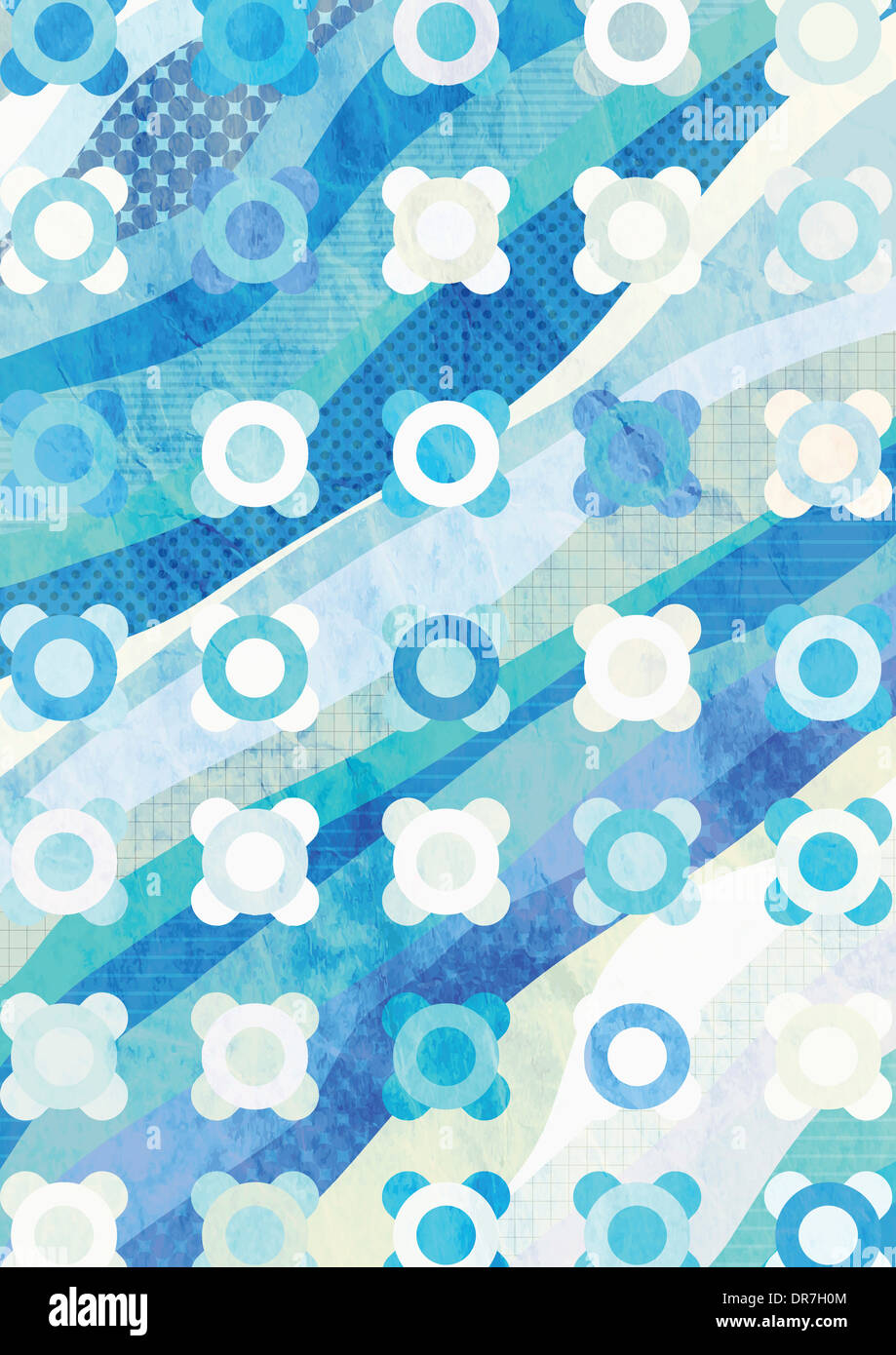 illustration of unique design in blue Stock Photo - Alamy