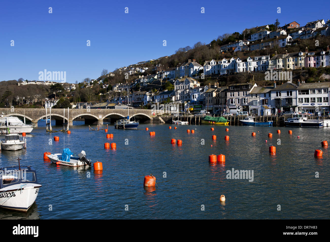 LooeYachts on Looe River, Cornwall Stock Photo - Alamy