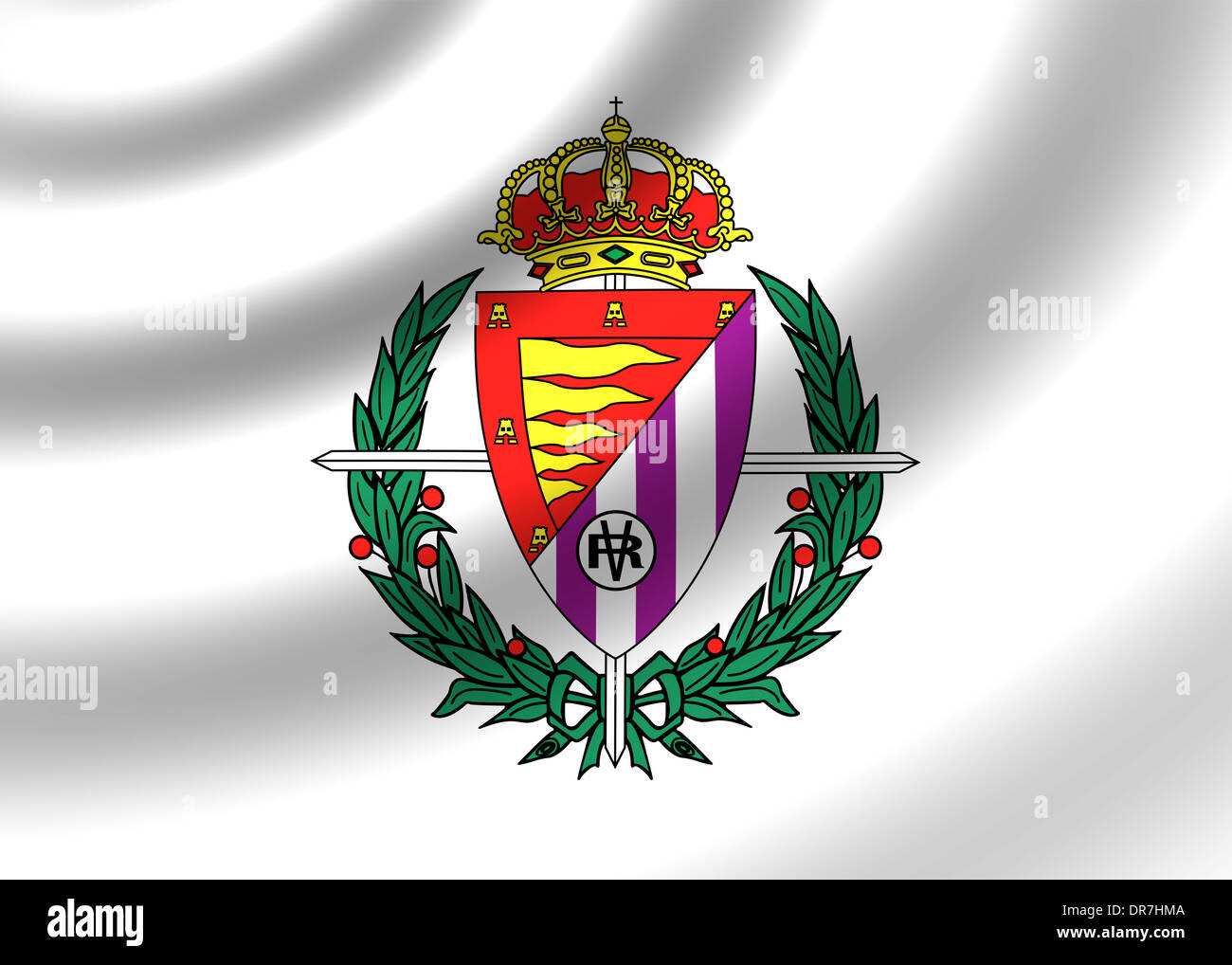 Real Valladolid logo flag icon symbol emblem Stock Photo - Alamy