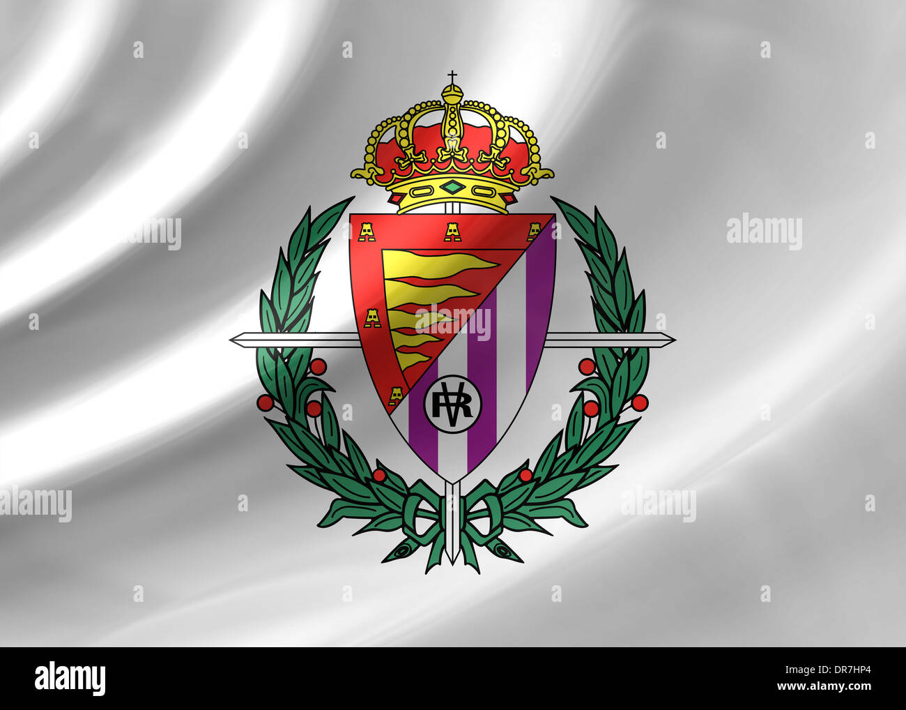 Real Valladolid logo flag icon symbol emblem Stock Photo - Alamy