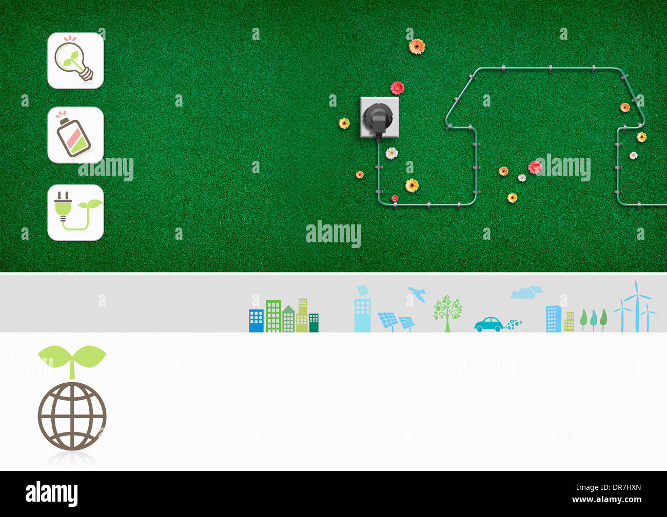 booklet template related to renewable energy Stock Photo - Alamy