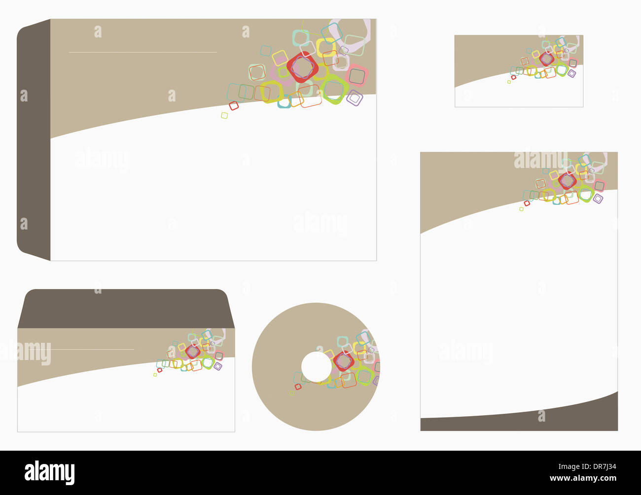 illustration of full letter set in grey design Stock Photo - Alamy