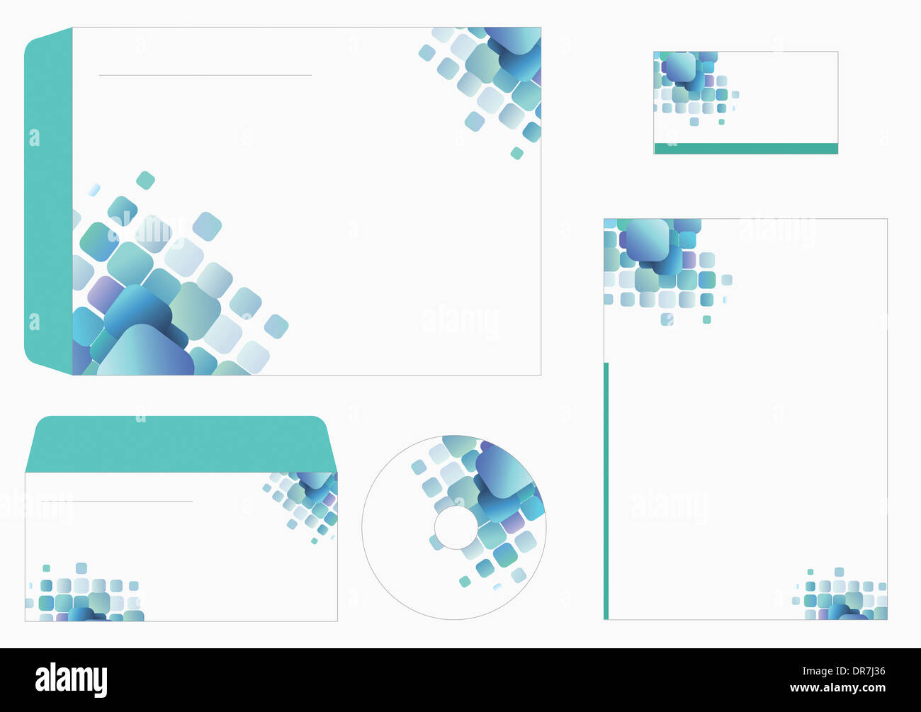 illustration of full letter set in blue design Stock Photo - Alamy