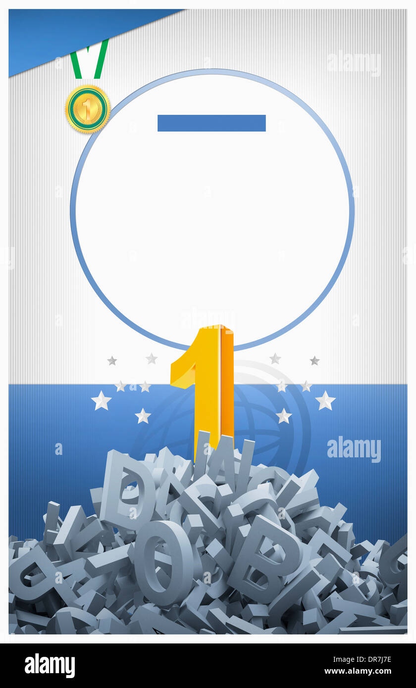 booklet template related to being number one Stock Photo - Alamy