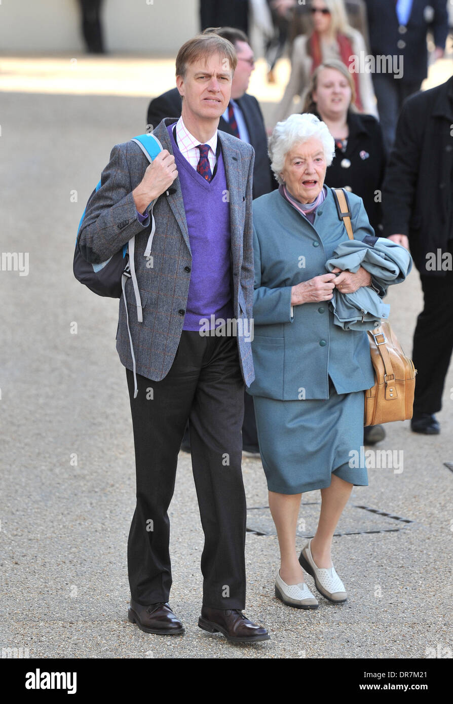 Stephen Timms and guest attend the 2012 Trooping the Colour ceremony at ...