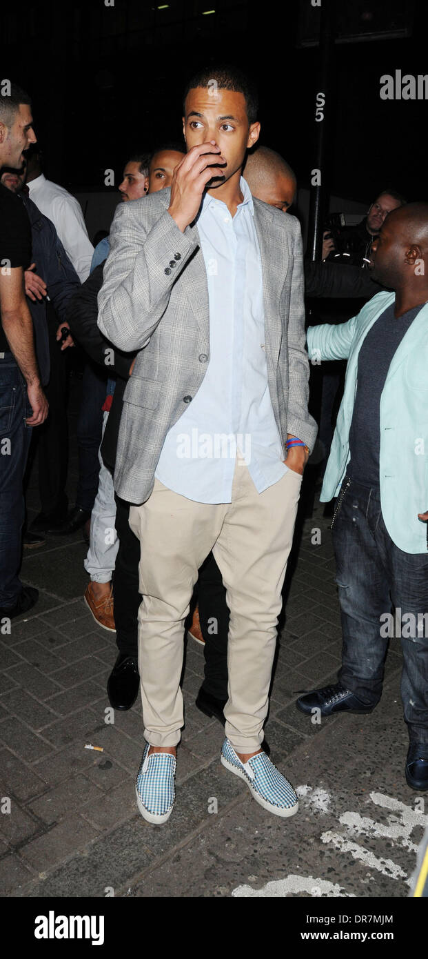Marvin Humes JLS leave the Rose Club London, England - 16.06.12 Credit ...