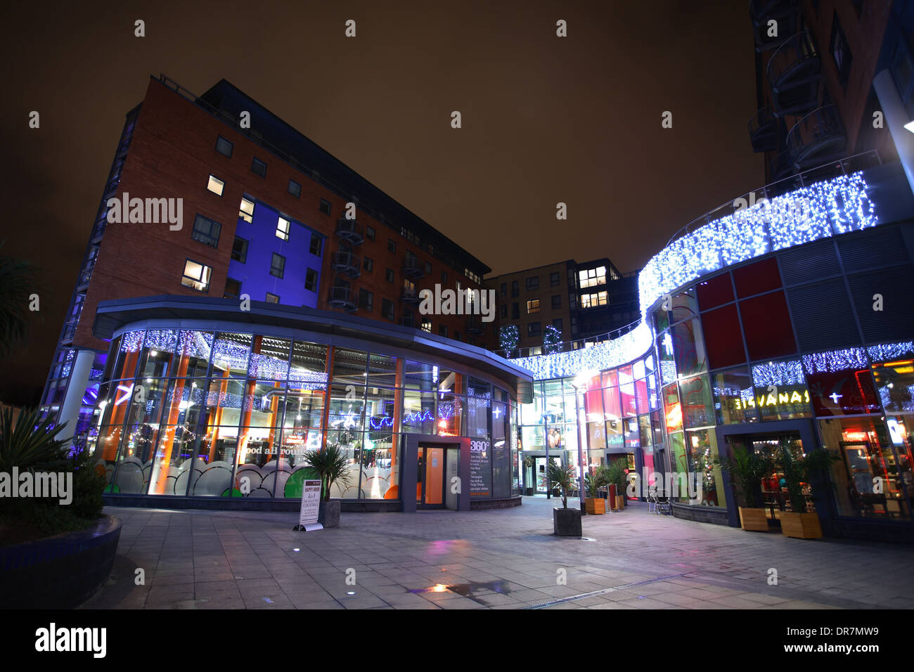Sheffield Architecture at Night Stock Photo - Alamy