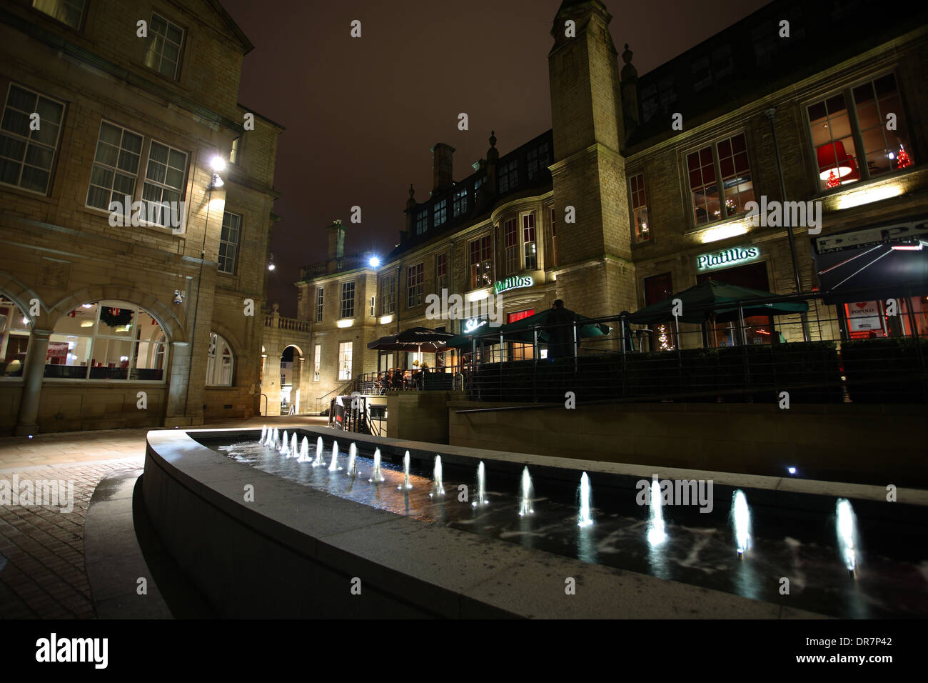 Sheffield Architecture at Night Stock Photo - Alamy