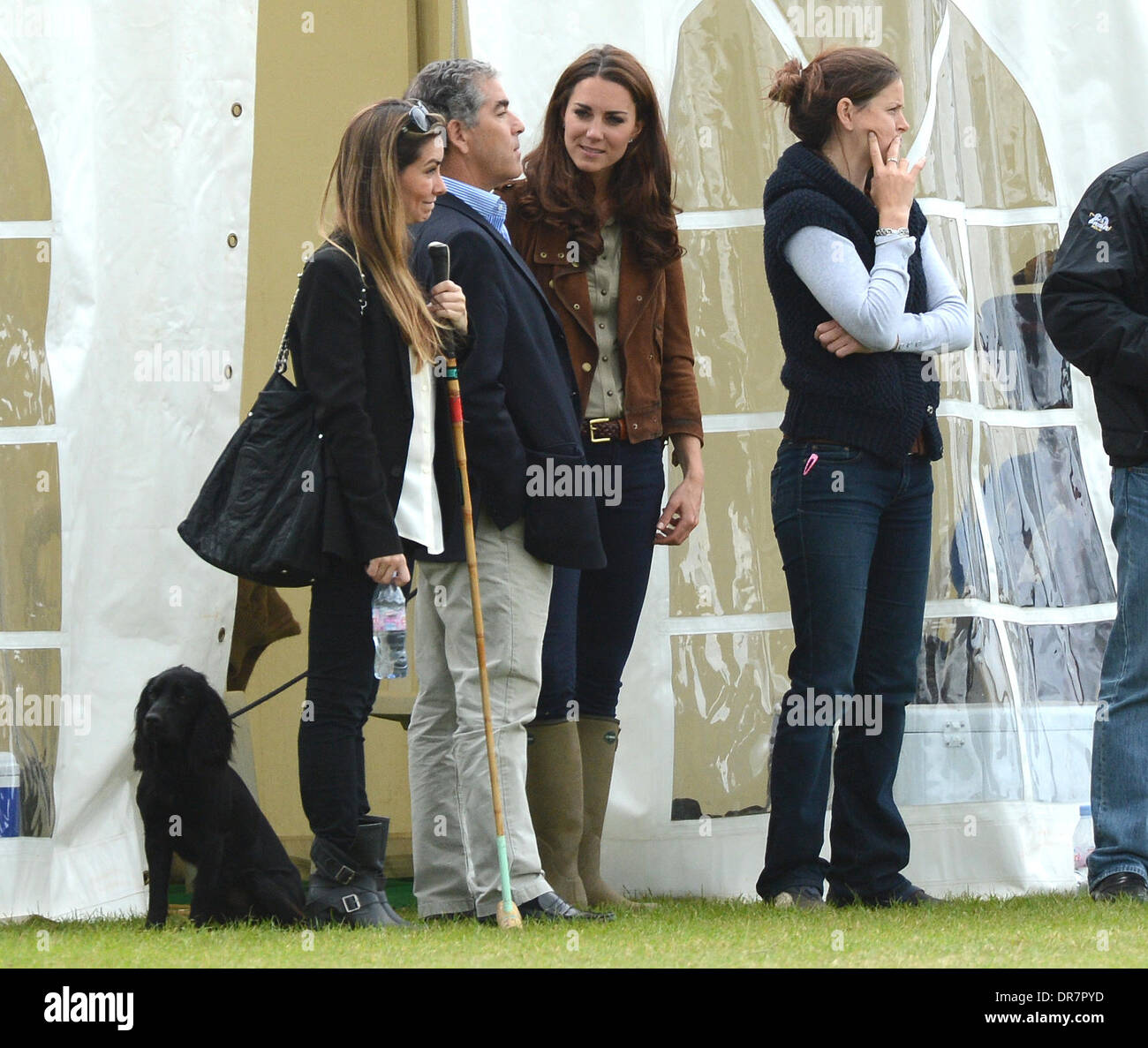Catherine, Duchess of Cambridge aka Kate Middleton with her dog Lupo at ...