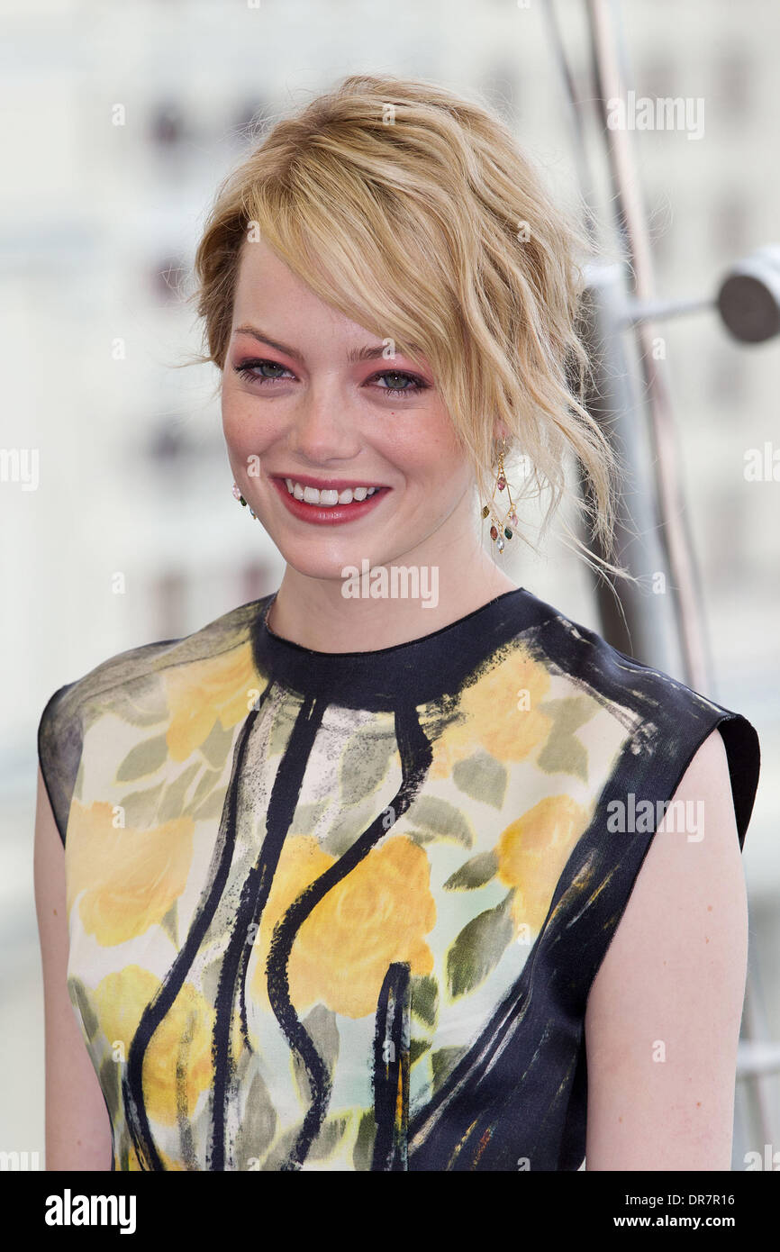 Emma Stone 'The Amazing Spider-Man' photocall on the roof of the Ritz ...