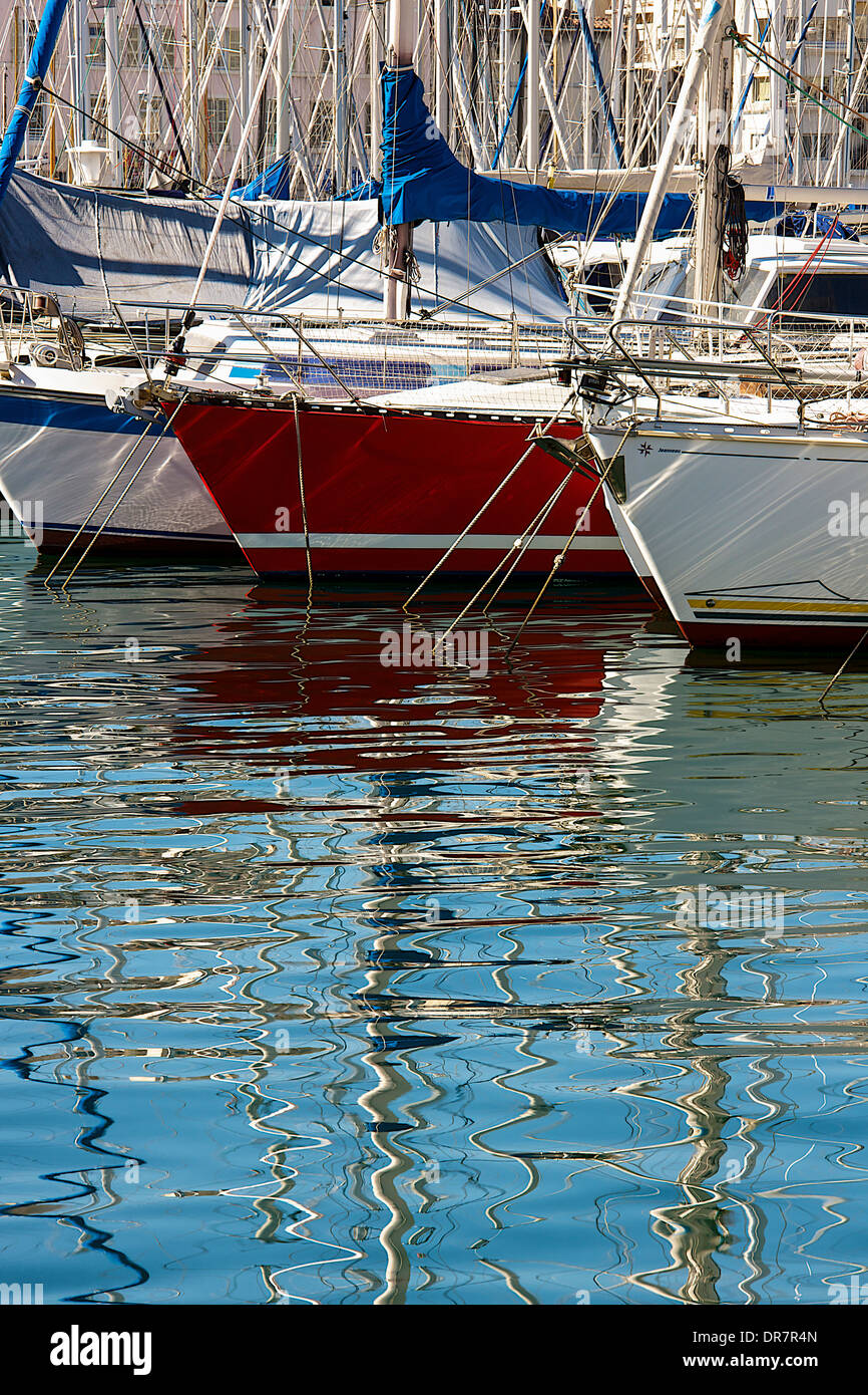 Marina at Old Port of Marseille, France Stock Photo - Alamy