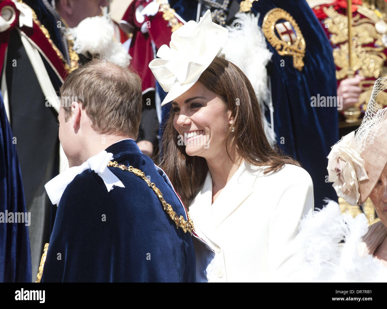 Britain's HM Queen Elizabeth II and members of the Royal Family attend ...