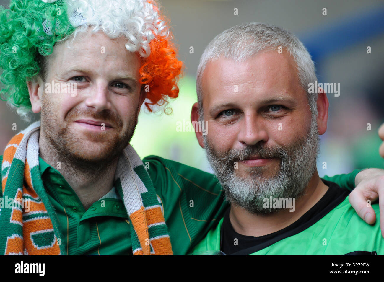 Atmosphere Italian and Irish fans attending the European Championship ...