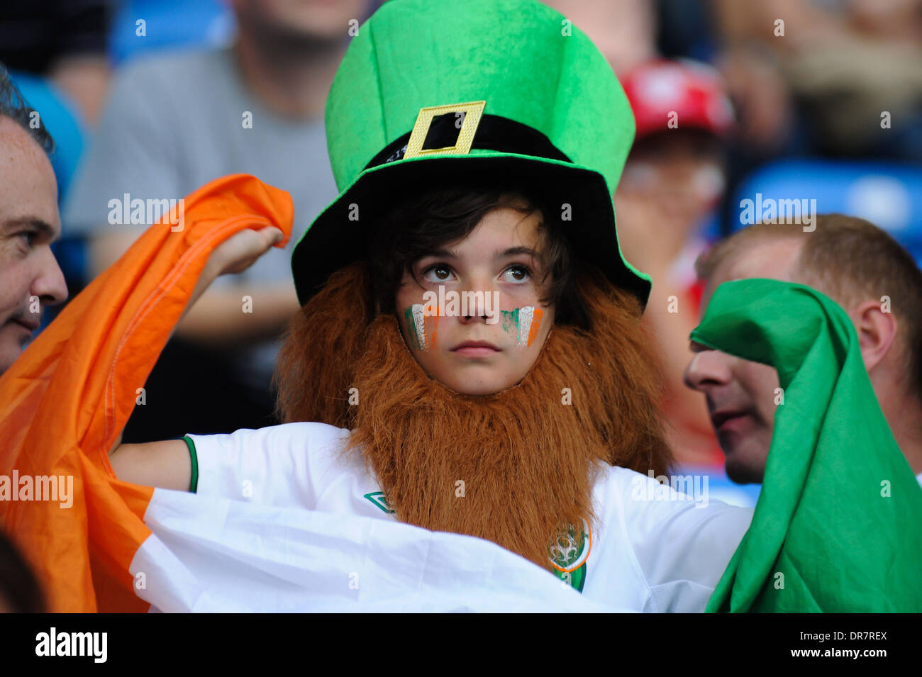 Atmosphere Italian and Irish fans attending the European Championship ...