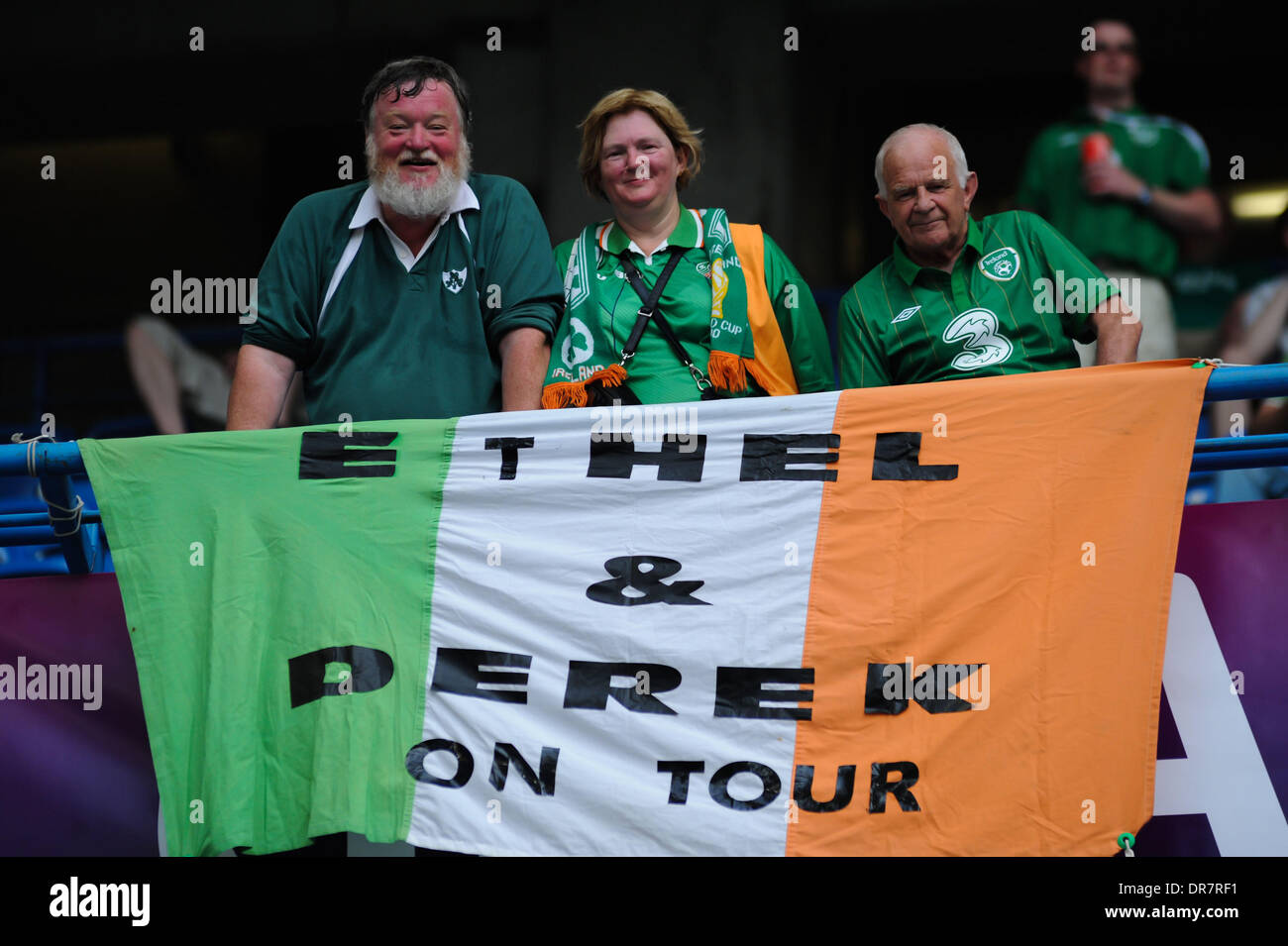 Atmosphere Italian and Irish fans attending the European Championship ...