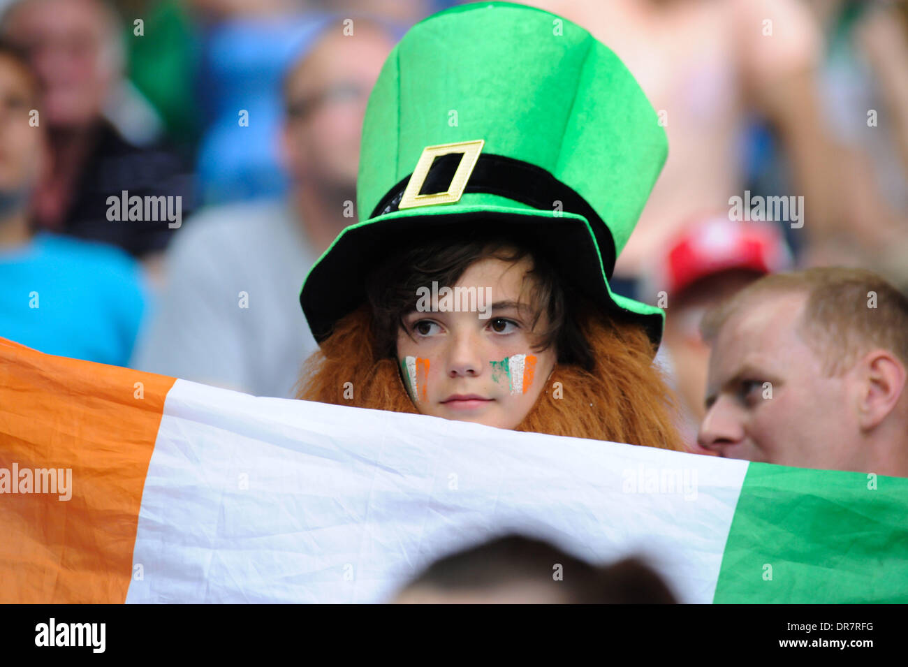 Atmosphere Italian and Irish fans attending the European Championship ...