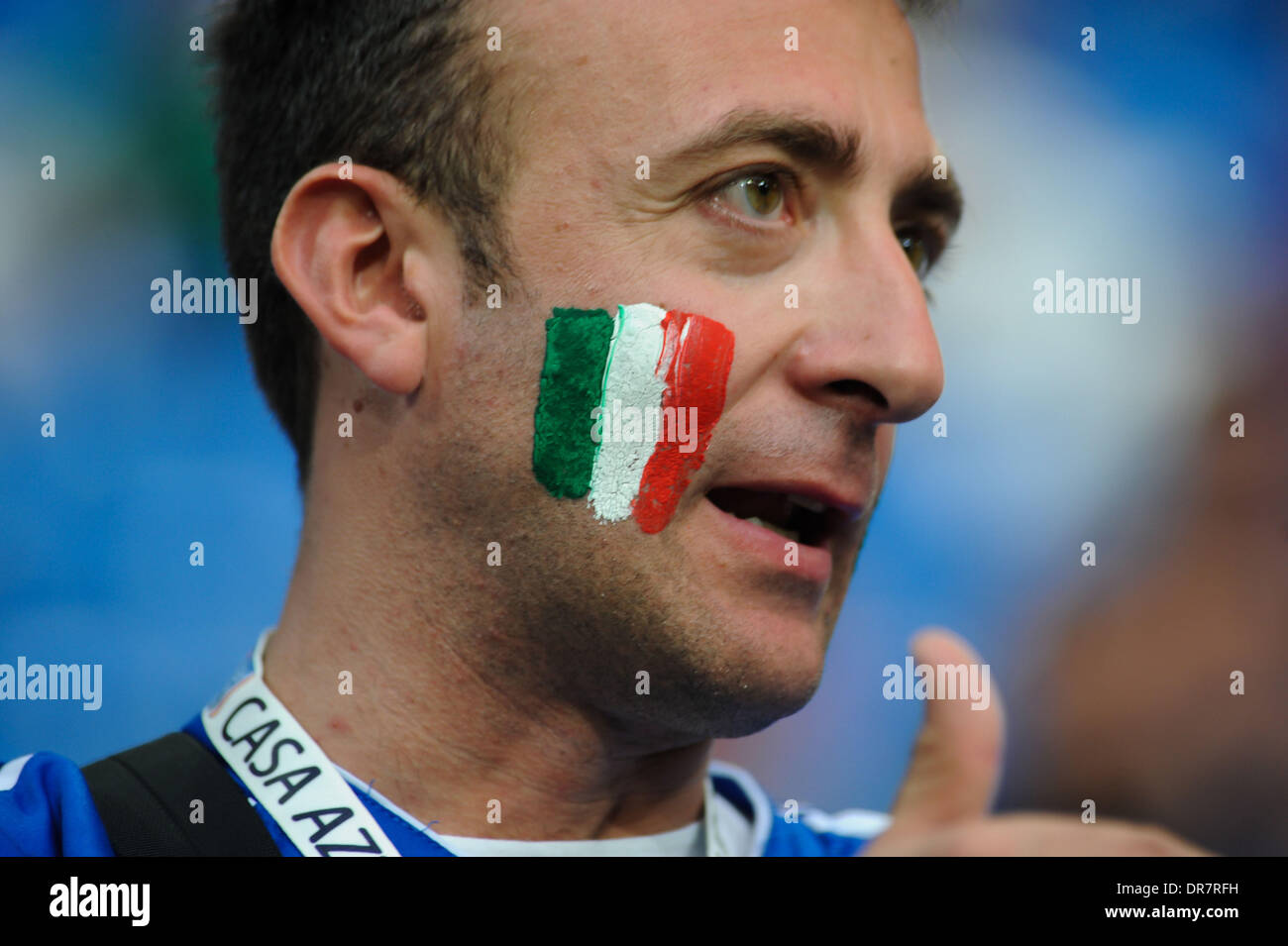 Atmosphere Italian and Irish fans attending the European Championship ...