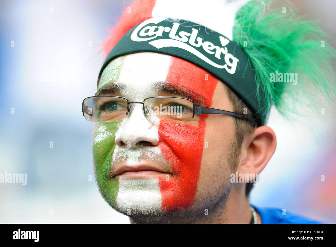 Atmosphere Italian and Irish fans attending the European Championship ...