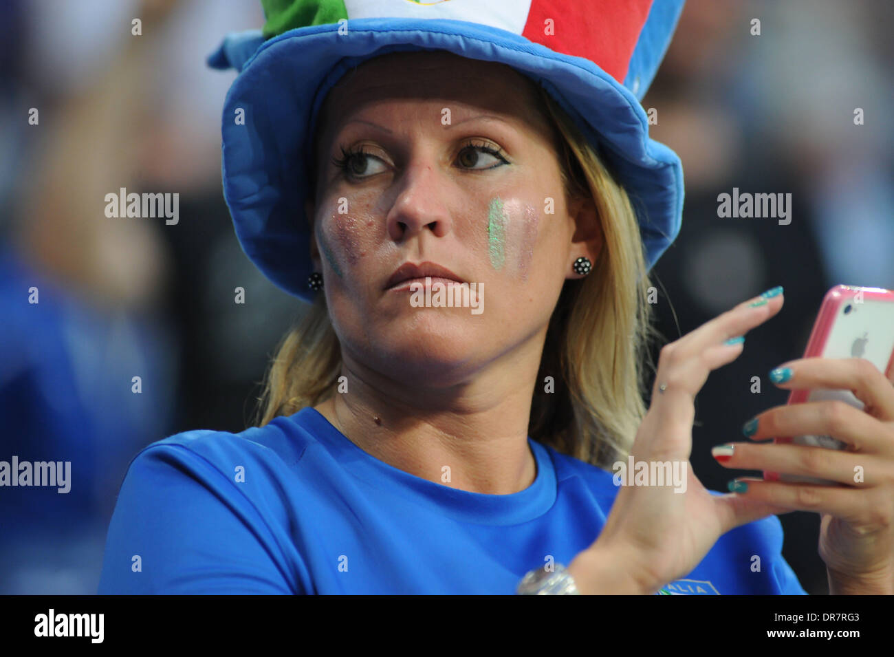 Atmosphere Italian and Irish fans attending the European Championship ...
