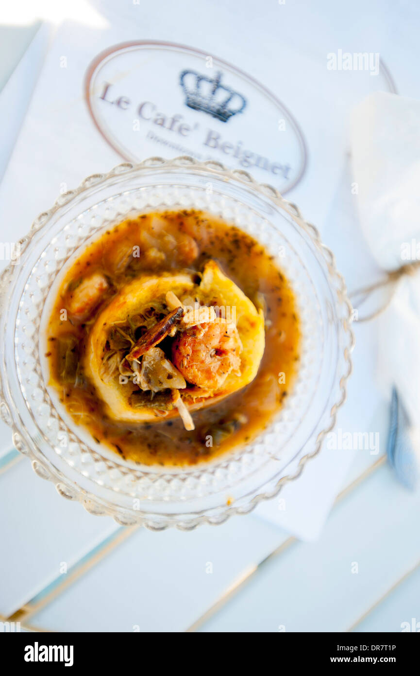 USA Mississippi MS Miss Biloxi food Le cafe Beignet Cajun Seafood and ...