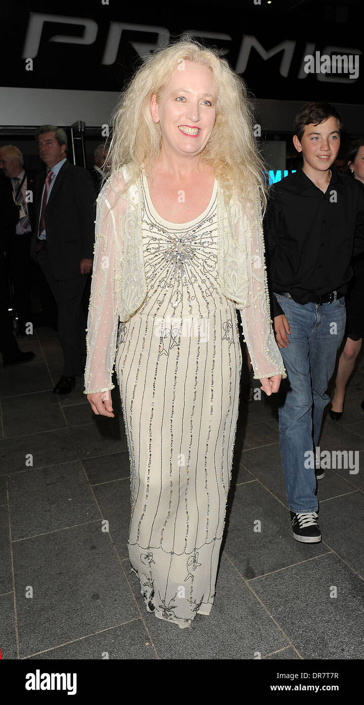 Debbie Douglas leaving the premiere of The Amazing Spider-Man, held at ...