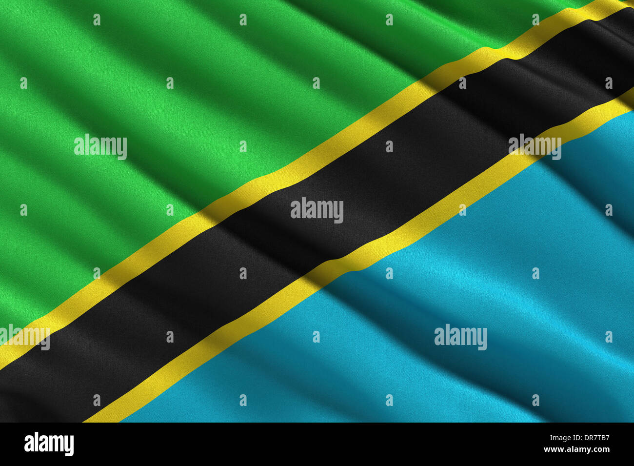Flag of Tanzania Stock Photo - Alamy