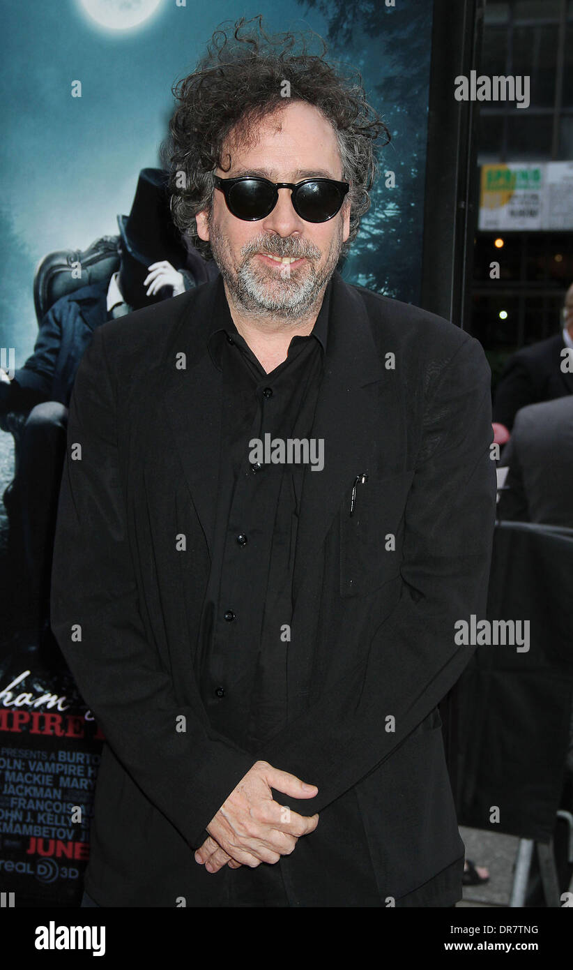 Tim burton at premiere abraham lincoln hi-res stock photography and ...