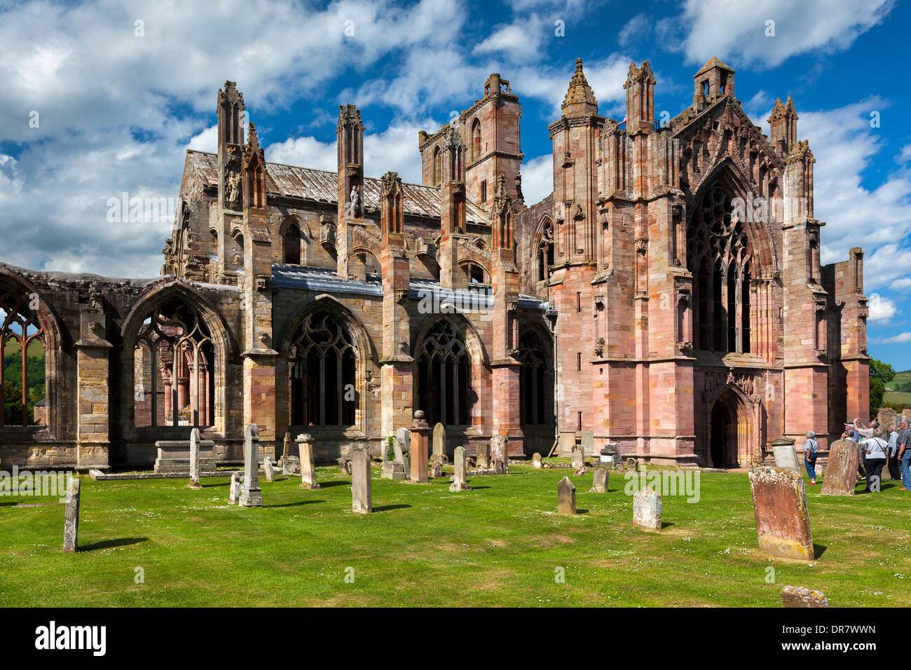 Melrose Abbey, Melrose, Scottish Borders, Scotland, United Kingdom ...